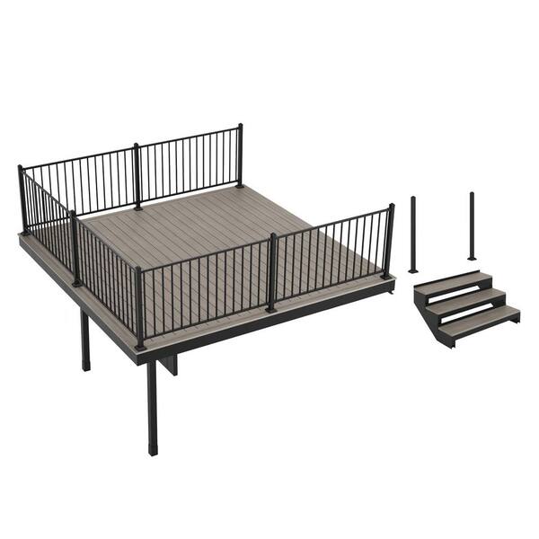 FORTRESS Infinity Attached 12 ft. x 12 ft. Caribbean Coral Composite ...