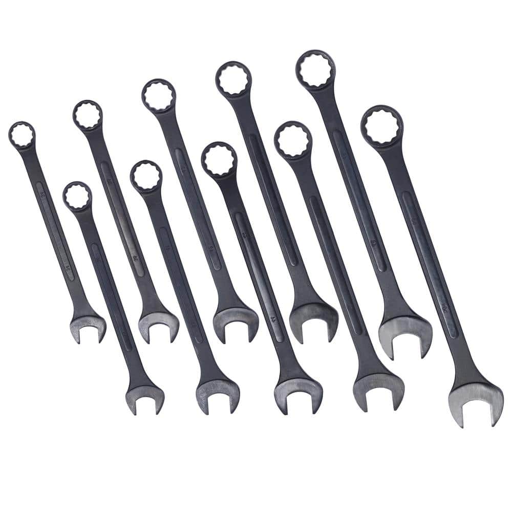 Amucolo Metric Jumbo Combination Wrench Set Extra Large,10 PC Metric ...