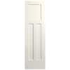 Masonite 24 in. x 80 in. 3-Panel Winslow Single Bore Solid Core Ivory ...