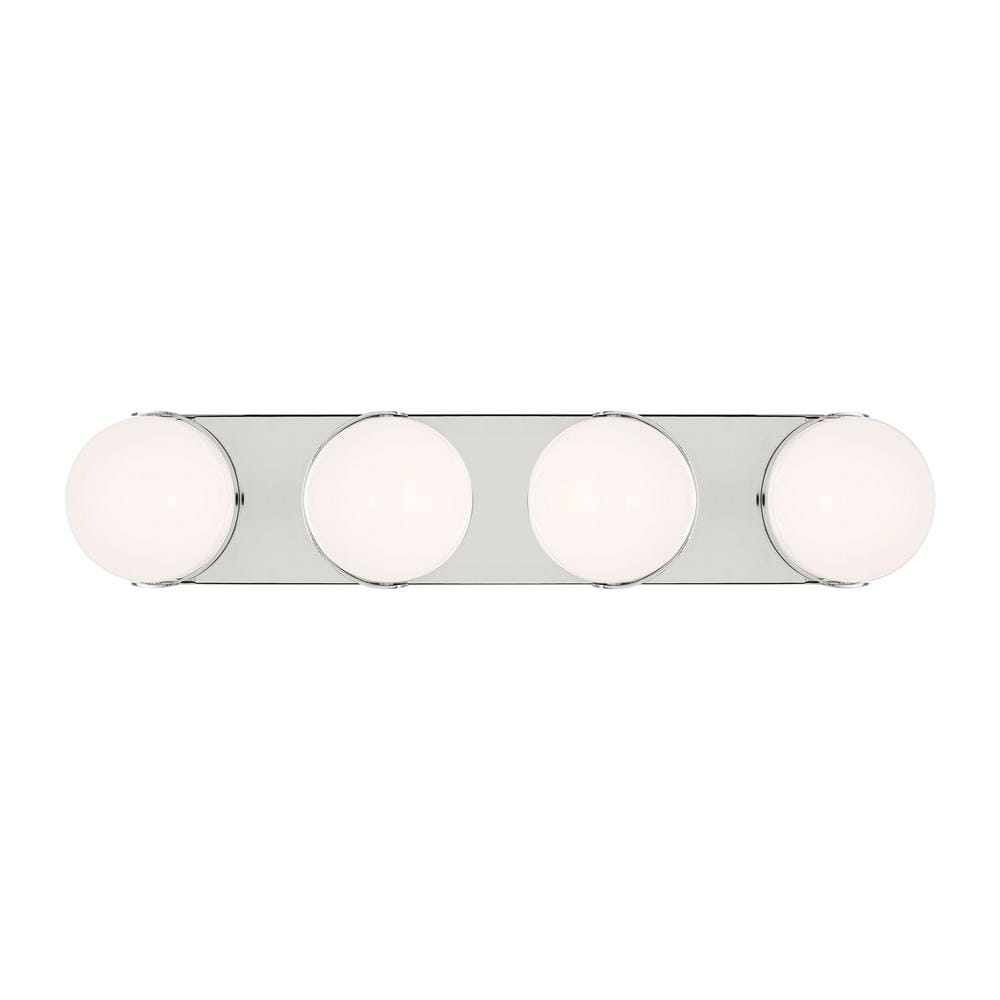 Generation Lighting Syrie Large 25.125 in. 4-Light Polished Nickel ...