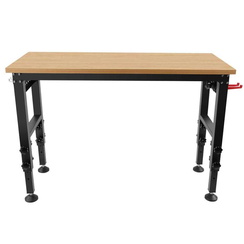 Siavonce 48 in. Adjustable Workbench with Power Outlet, Heavy Duty Load ...