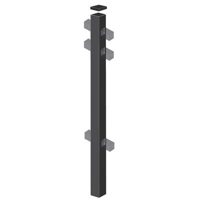 Barrette Outdoor Living Cascade Heavy-Duty 5 ft. H x 8 ft. W Black ...