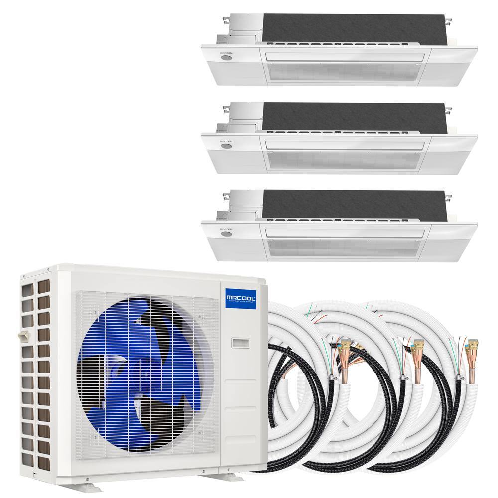 MRCOOL DIY 30,000 BTU 3-Ton 3-Zone 21.5 SEER Ductless Mini-Split AC and ...