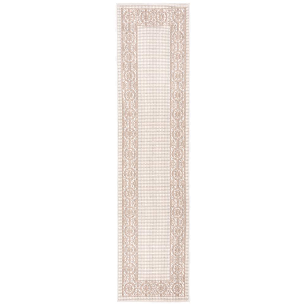 SAFAVIEH Bermuda Ivory/Beige 2 ft. x 6 ft. Runner Floral Geometric ...