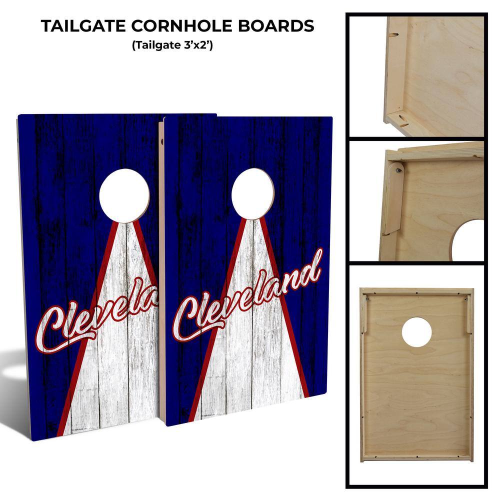 Slick Woody's Cleveland Baseball Cornhole Board Set (Includes 8 Bags) 1 ...