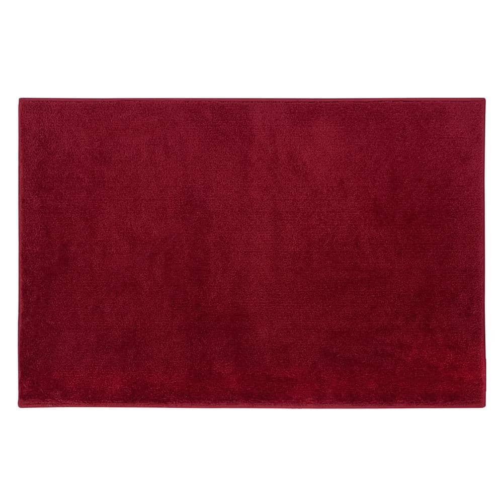 SUSSEXHOME Trellisville Collection Cotton Red 2 ft. x 3 ft. Jute ...