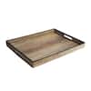 American Atelier Poplar/Black Polypropylene Tray with Rim 1270273 - The ...