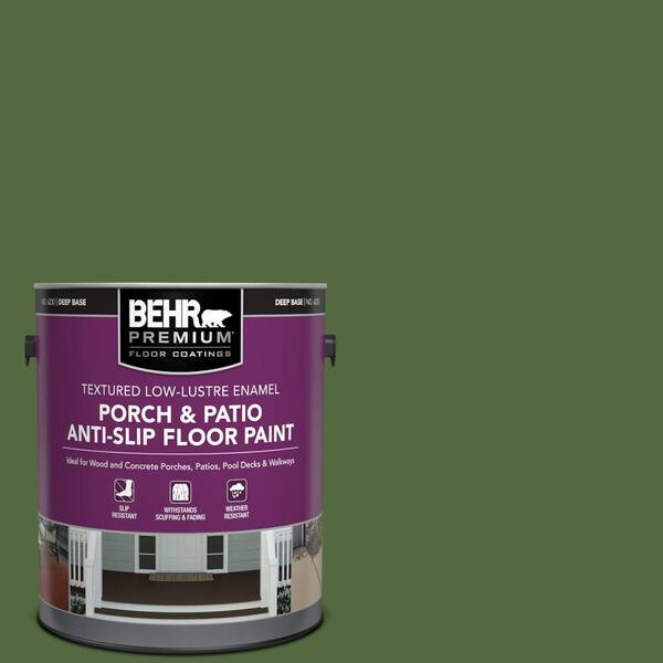 BEHR PREMIUM 1 gal. #M380-7 Alfalfa Extract Textured Low-Lustre Enamel ...