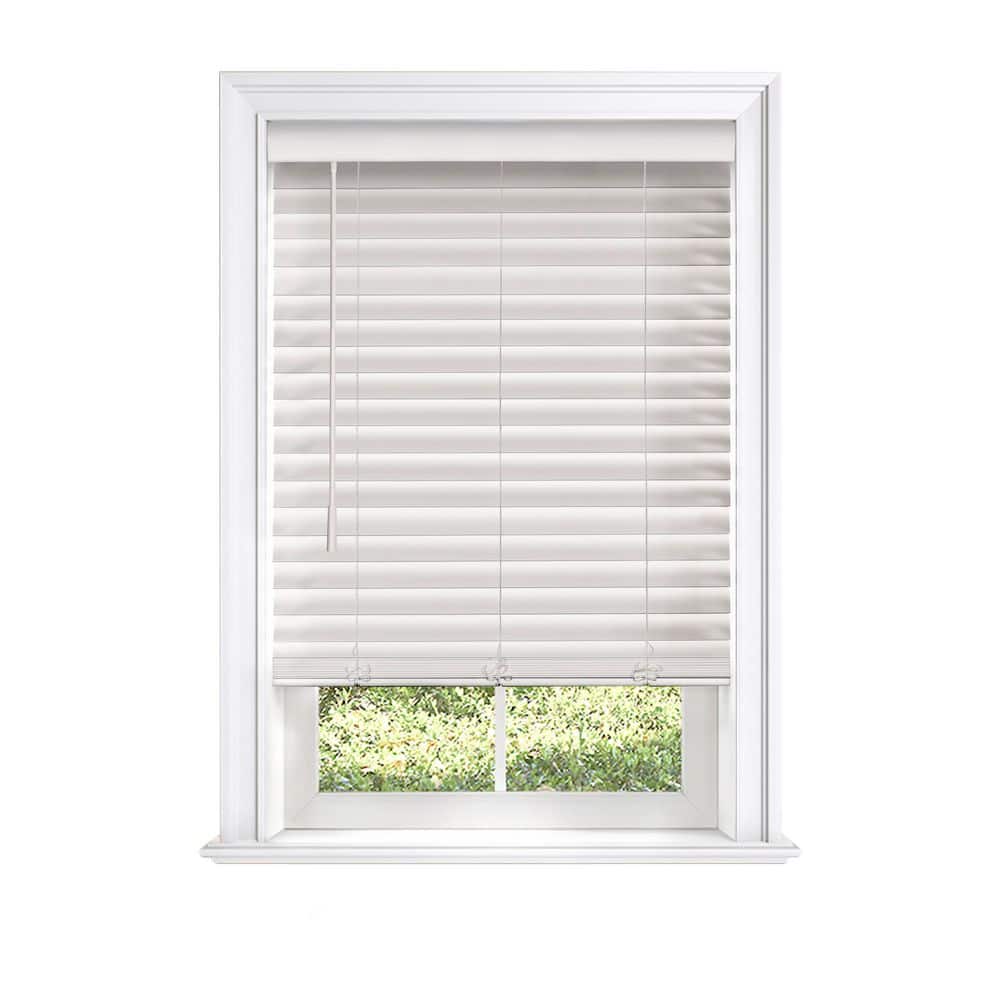 Home Decorators Collection Zeno Custom Size Cordless 2 in. Faux Wood ...