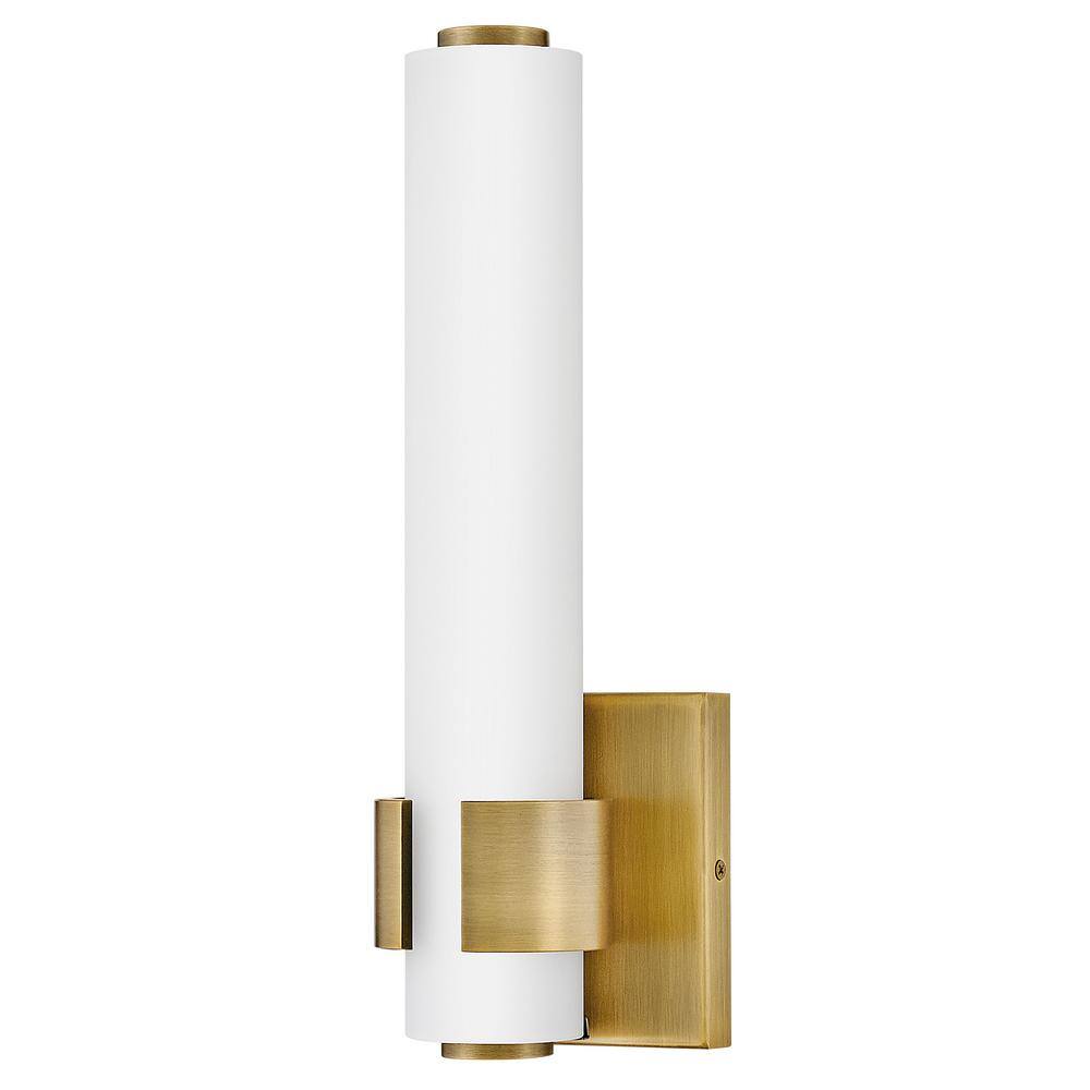 HINKLEY Aiden 20.00-Watt Single Integrated LED Lacquered Brass 4.75 in ...