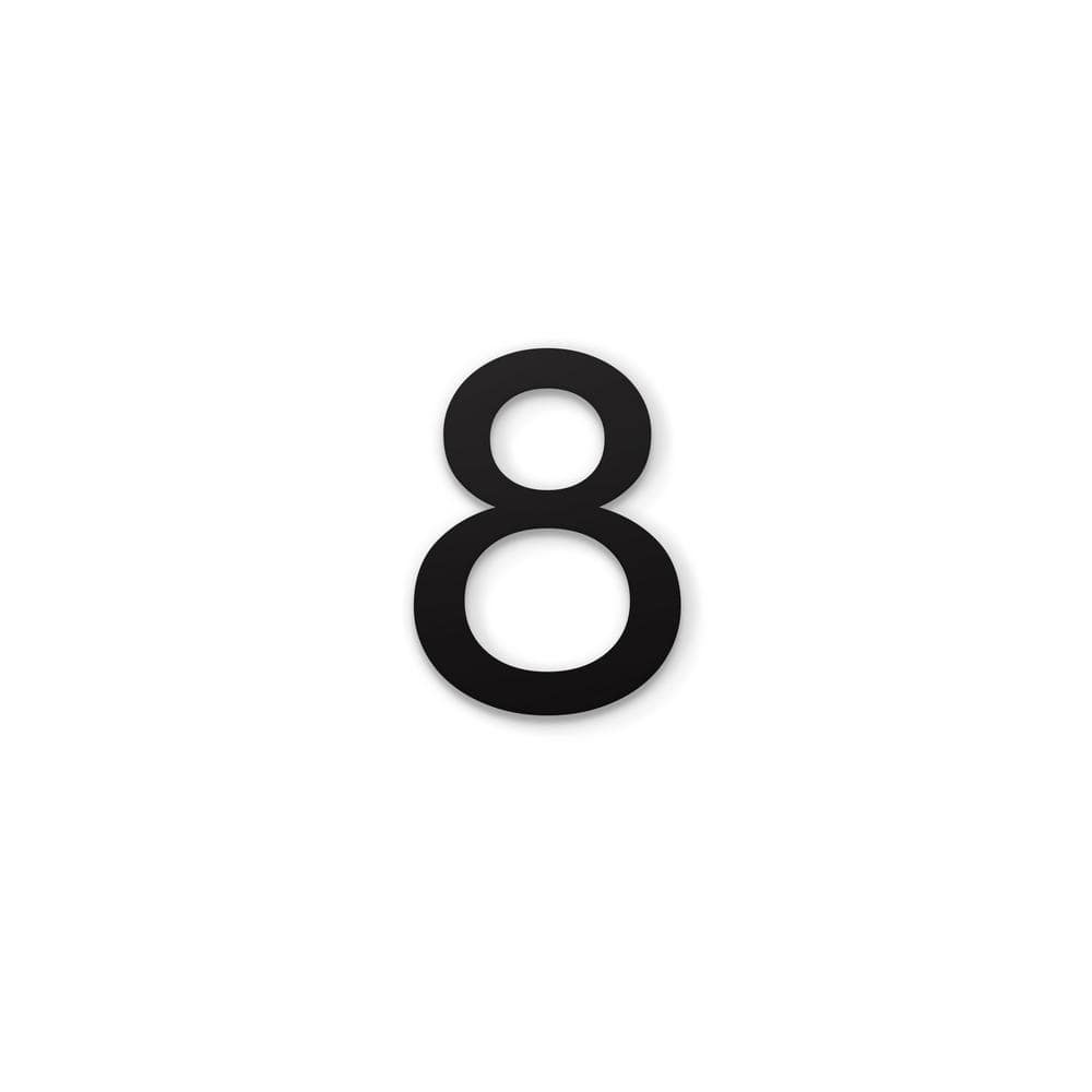 POST & PORCH 4 in. Magnetic Numbers - Black Number 8 numbers-black-8 ...