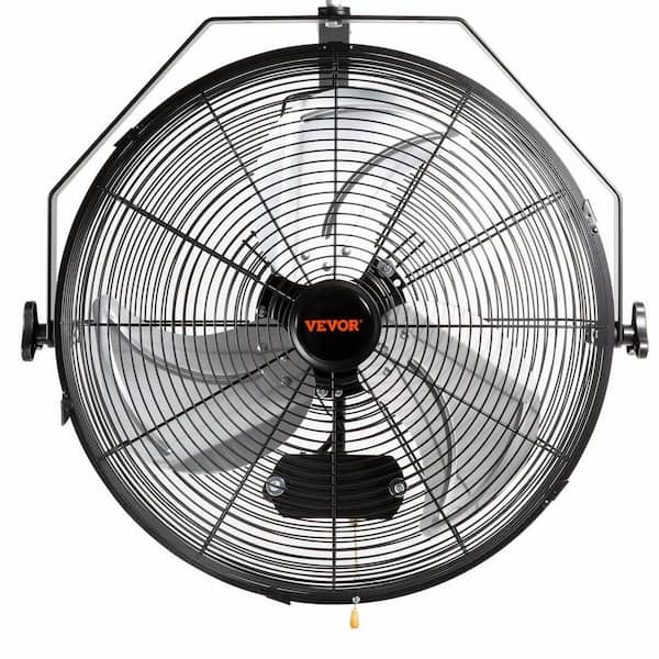 cadeninc Black 18 in. 3-Speed Industrial High Velocity Wall Mount Fan ...