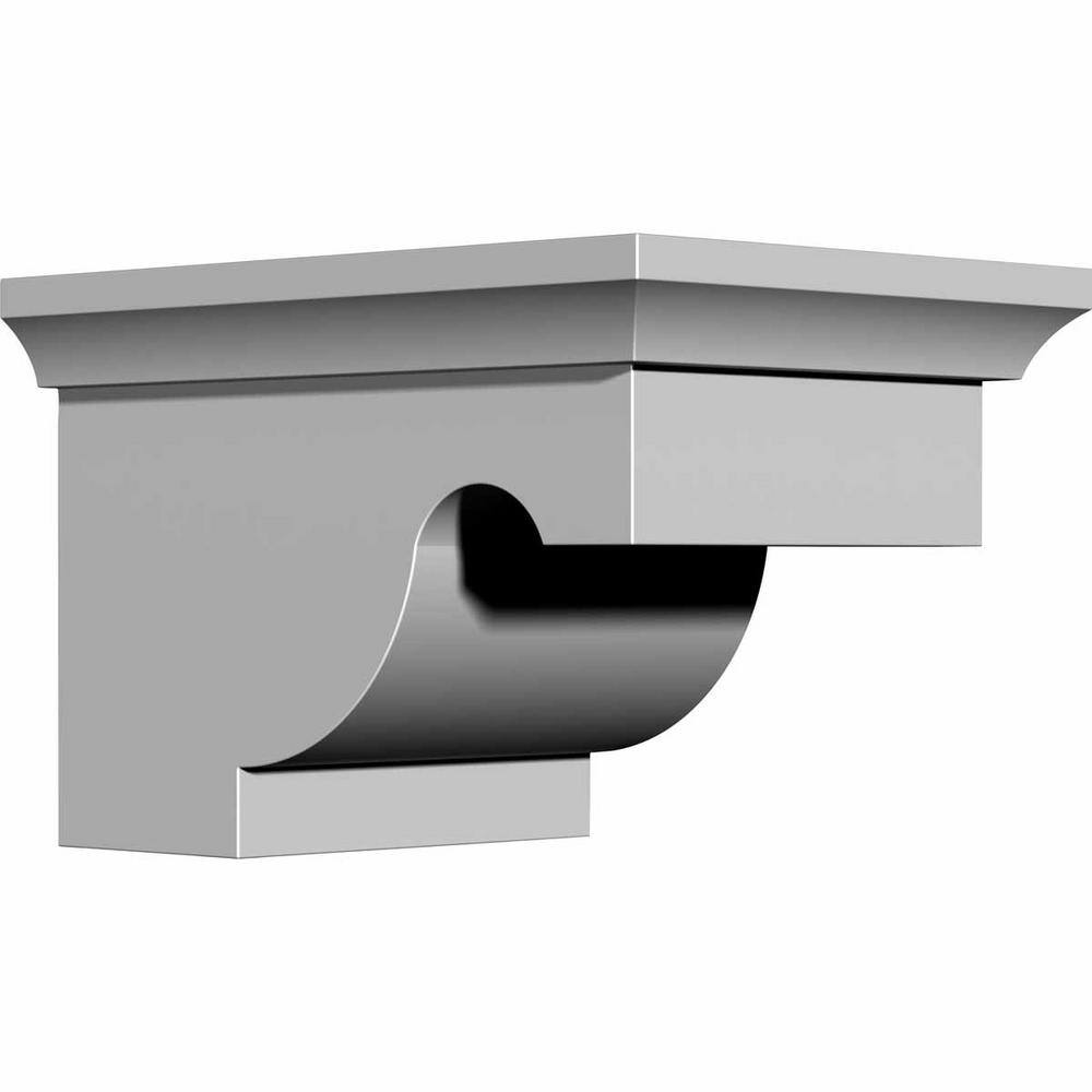 Ekena Millwork 7 in. x 7-1/2 in. x 5 in. Primed Polyurethane Dublin ...