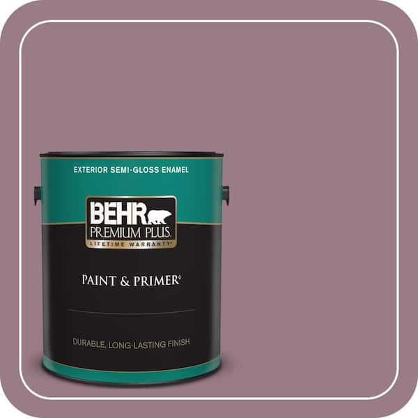 BEHR PREMIUM PLUS 1 gal. #T15-19 Mulberry Wine Semi-Gloss Enamel ...