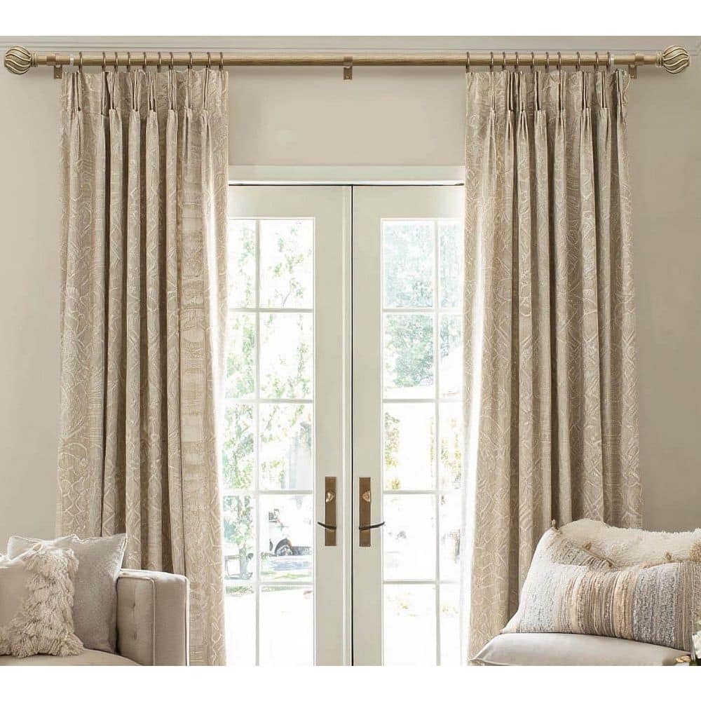 ZESTLIBI 18 in. - 60 in. Adjustable 0.87 in. Single Curtain Rod in ...