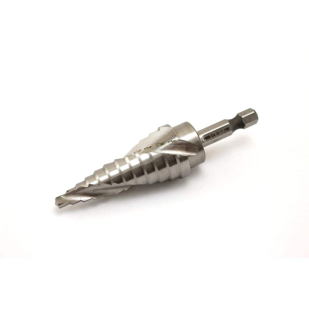 MYWISH M35 Cobalt HSS Step Drill Bit Set (1-Piece) with Case SF-SDB0009 ...