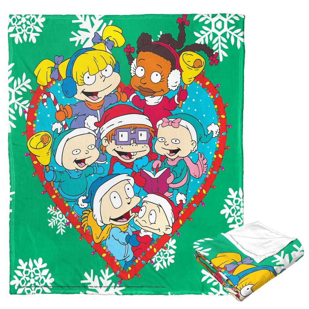 Teamson Kids Rugrats Christmas Babies Silk Touch Multi-Colored Throw ...