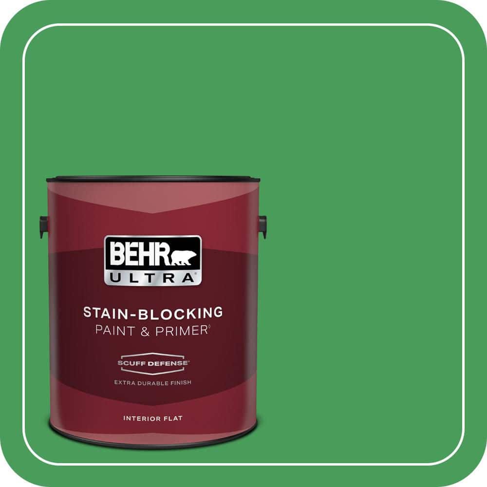 BEHR ULTRA 1 gal. #P400-6 Clover Patch Extra Durable Flat Interior ...