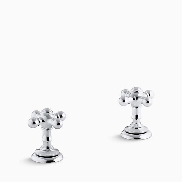KOHLER Artifacts 2-Handle Deck-Mount Cross Handle Trim in Polished ...