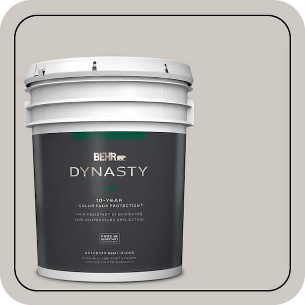 BEHR DYNASTY 5 gal. Designer Collection #DC-008 Gratifying Gray Semi ...