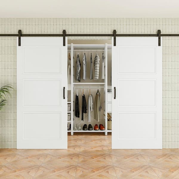 Reviews for ARK DESIGN 72 in. x 80 in. Waterproof White Primed 3-Panel ...