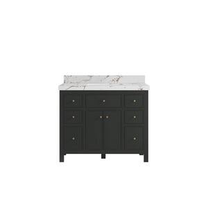 Willow Collections Sonoma 36 in. Single Sink Freestanding Dark Green ...