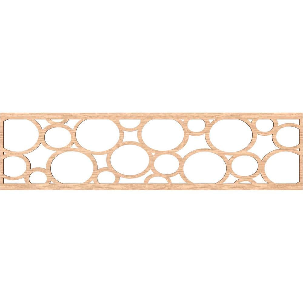 Ekena Millwork Hemingway Fretwork 0.375 in. D x 47 in. W x 12 in. L Red ...