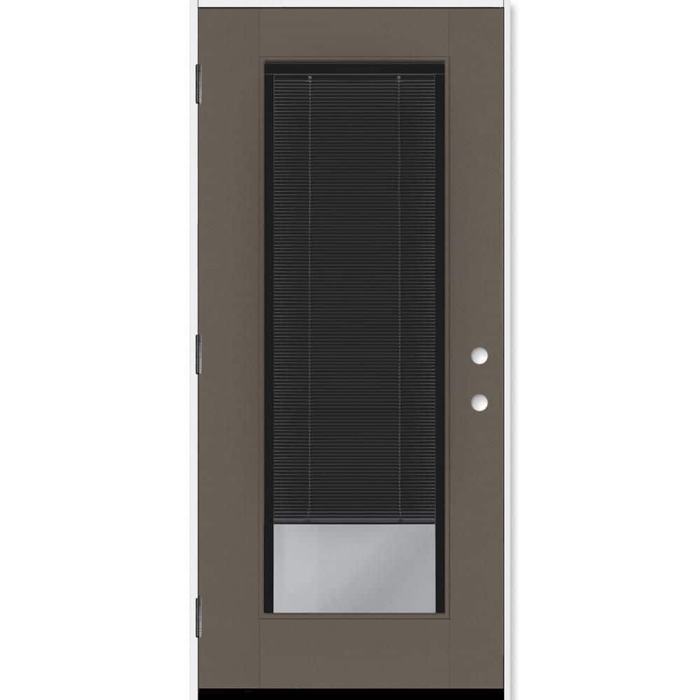 Steves & Sons Legacy 32 in. x 80 in. Full Lite Clear Glass Noir ...