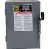 Square D 30 Amp 240-Volt 2-Pole Fused Indoor General Duty Safety Switch ...
