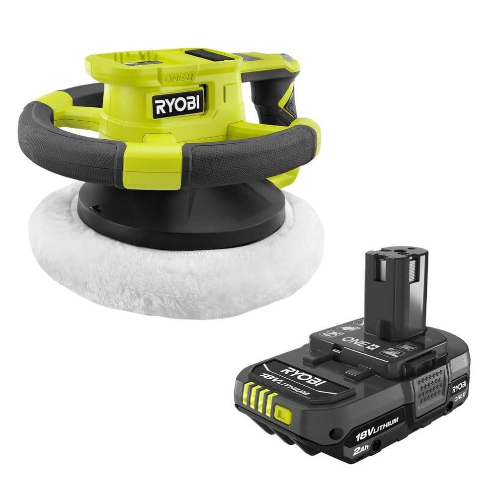 RYOBI ONE+ 18V Cordless 10 in. Variable Speed Random Orbit Buffer with ...