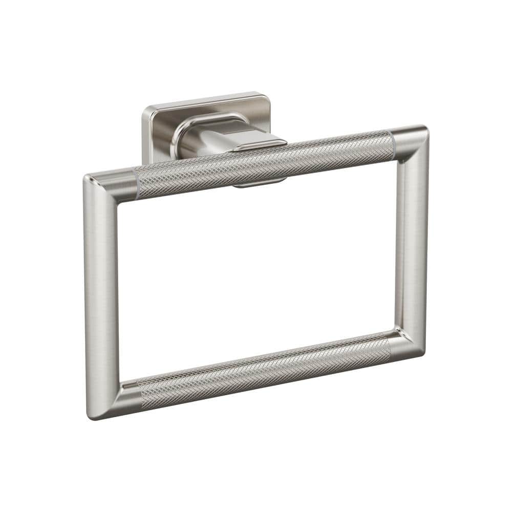 Amerock Bronx Wall Mounted Towel Ring in Brushed Nickel BH26612G10 ...