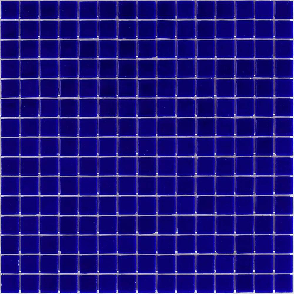 Apollo Tile Dune 4 in. x 6 in. Glossy Royal Blue Glass Mosaic Uniform ...