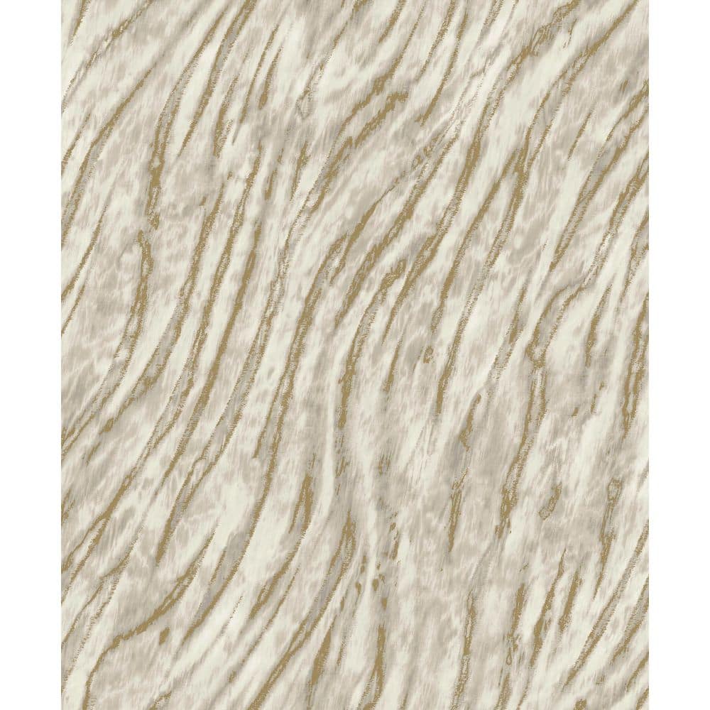 Fine Decor Arran Gray Swirling Stripe Non-Pasted Wallpaper, 57.5 sq. ft ...