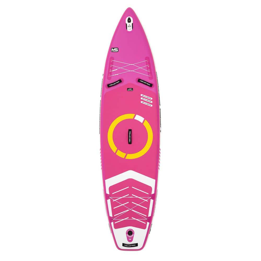 Sudzendf 34 in. W x 132 in. L x 6 in. H Baby Pink Inflatable Stand Up ...