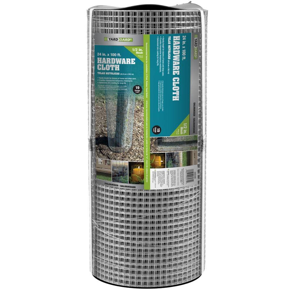 YARDGARD 1/2 in. x 2 ft. x 100 ft. Hardware Cloth 308246B - The Home Depot