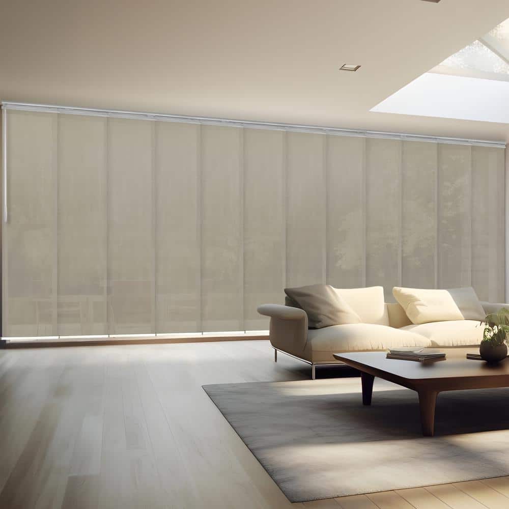 EMOH Soot 140 in. to 260 in. W x 94 in. L Adjustable 12 to Panel Black ...