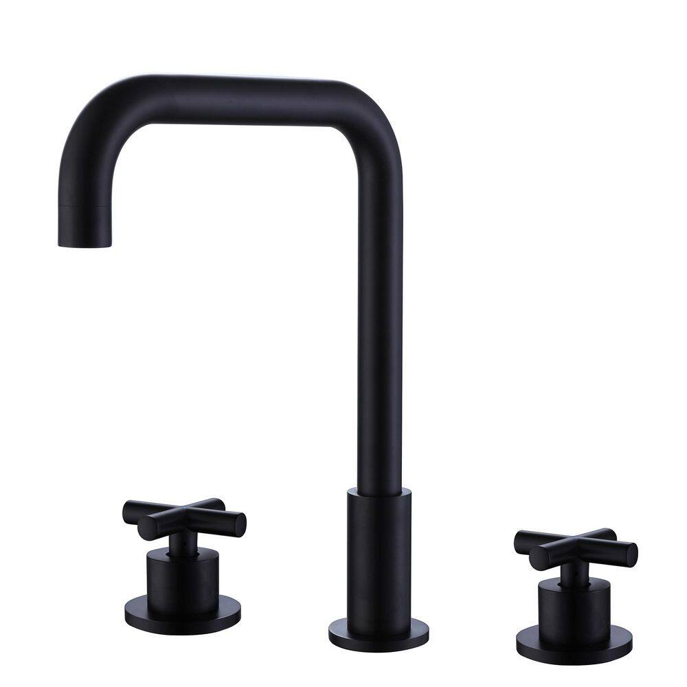 Modland 8 in. Widespread Double Cross Handle High Arc Bathroom Faucet ...