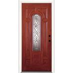 Feather River Doors 37.5 in. x 81.625 in. Medina Zinc Center Arch Lite ...