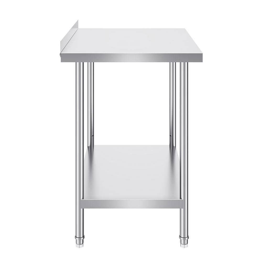 SVOPES 24 x 36 x 36 in. Stainless Steel Work Table, Heavy Duty ...