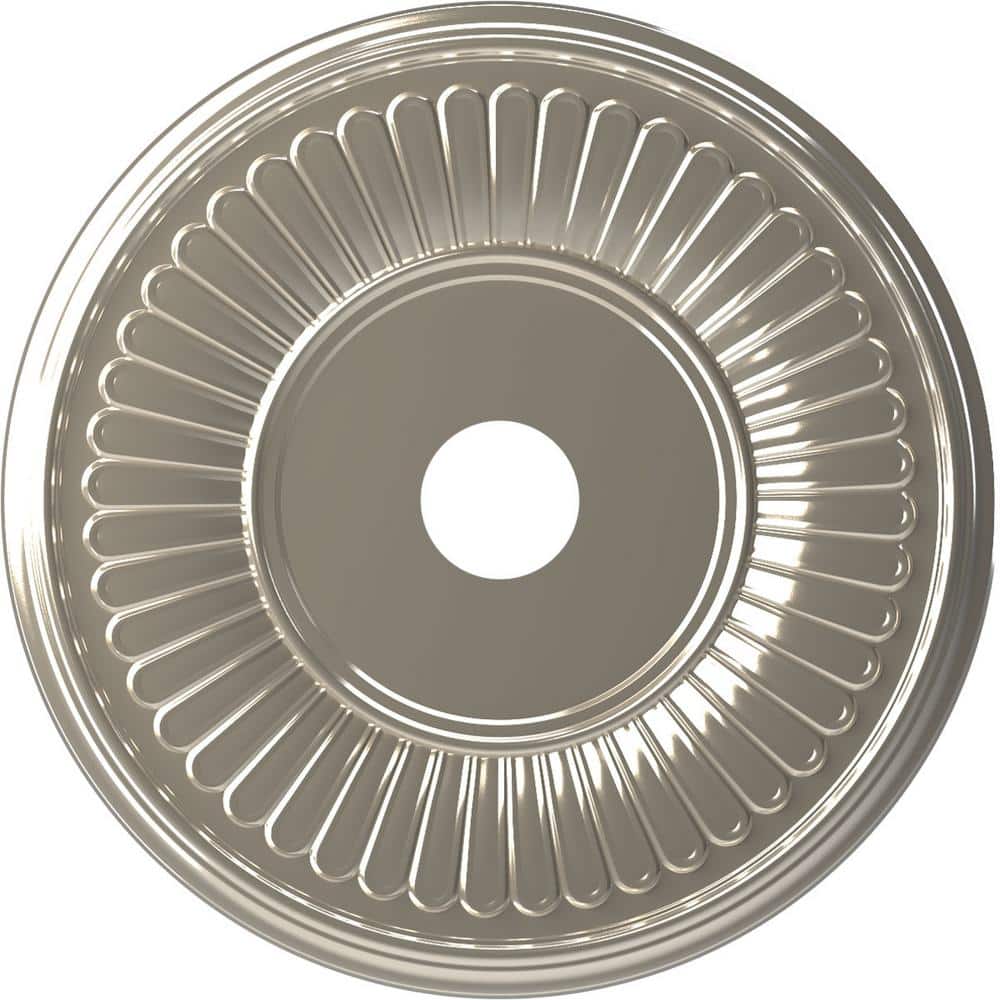 Ekena Millwork 1 in. x 22 in. O.D. x 3-1/2 in. P PVC Ceiling Medallion ...