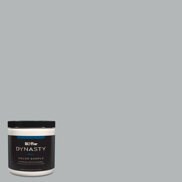 BEHR DYNASTY 8 oz. #N450-3 Meteor Shower Satin Enamel Stain-Blocking ...