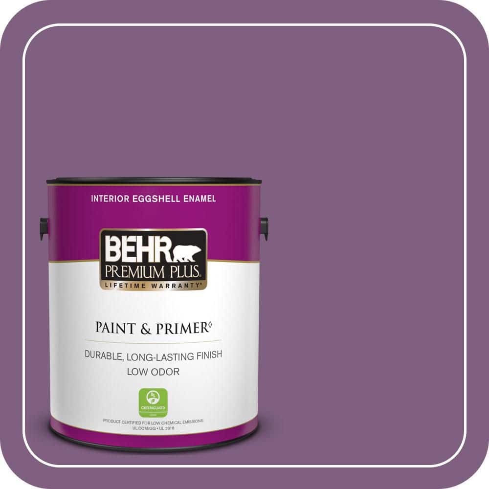 BEHR PREMIUM PLUS 1 gal. #MQ5-34 Showstopper Eggshell Enamel Low Odor ...