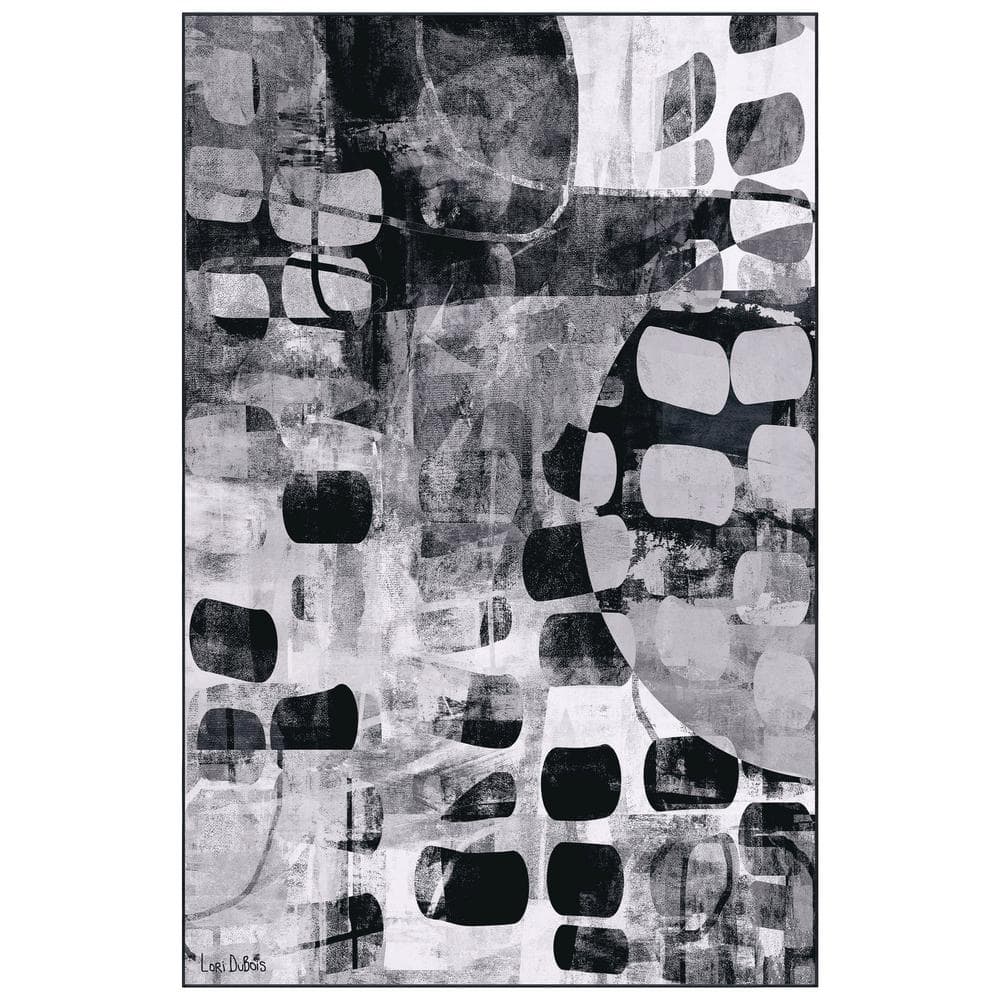 Empire Art Direct Gray 5' x 8' New Territory II Washable Geometric Art ...