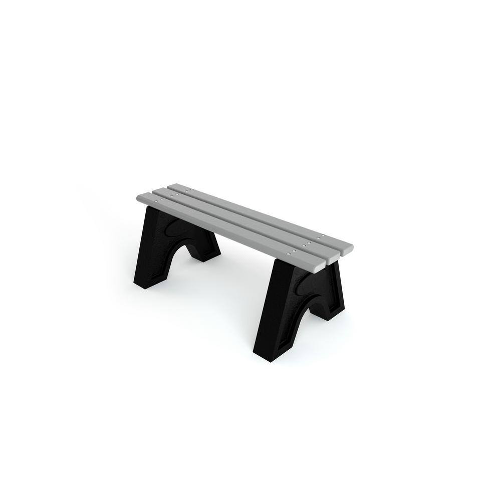 Frog Furnishings 4 ft. Sport Bench - Gray PB 4GRASPOE - The Home Depot