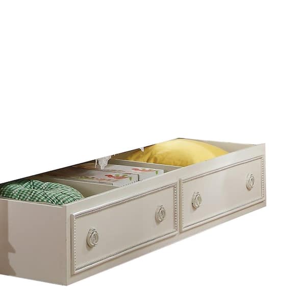 Acme Furniture Dorothy Ivory Twin Trundle BD02263 - The Home Depot