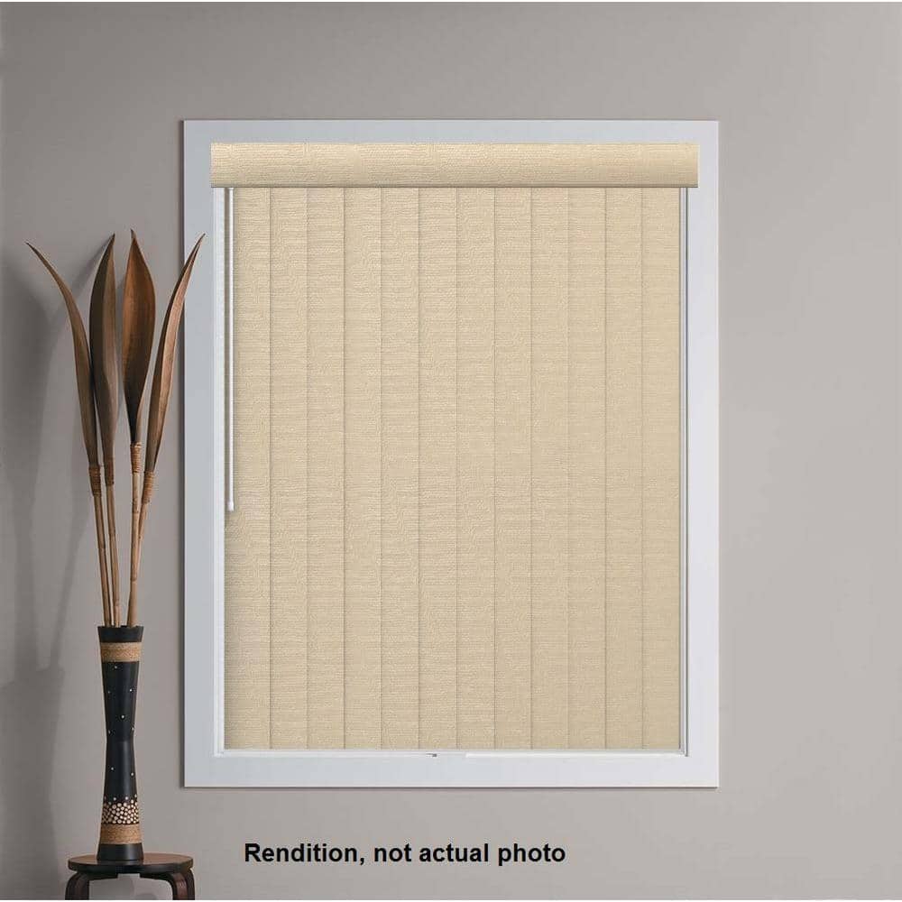 Bali Cut-to-Size 3.5 in. W x 84 in. L Maui Tan 3.5 Vertical Blind 68 ...