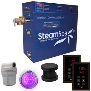 SteamSpa Royal Series 9kW Steam Bath Generator Package with Continuous ...