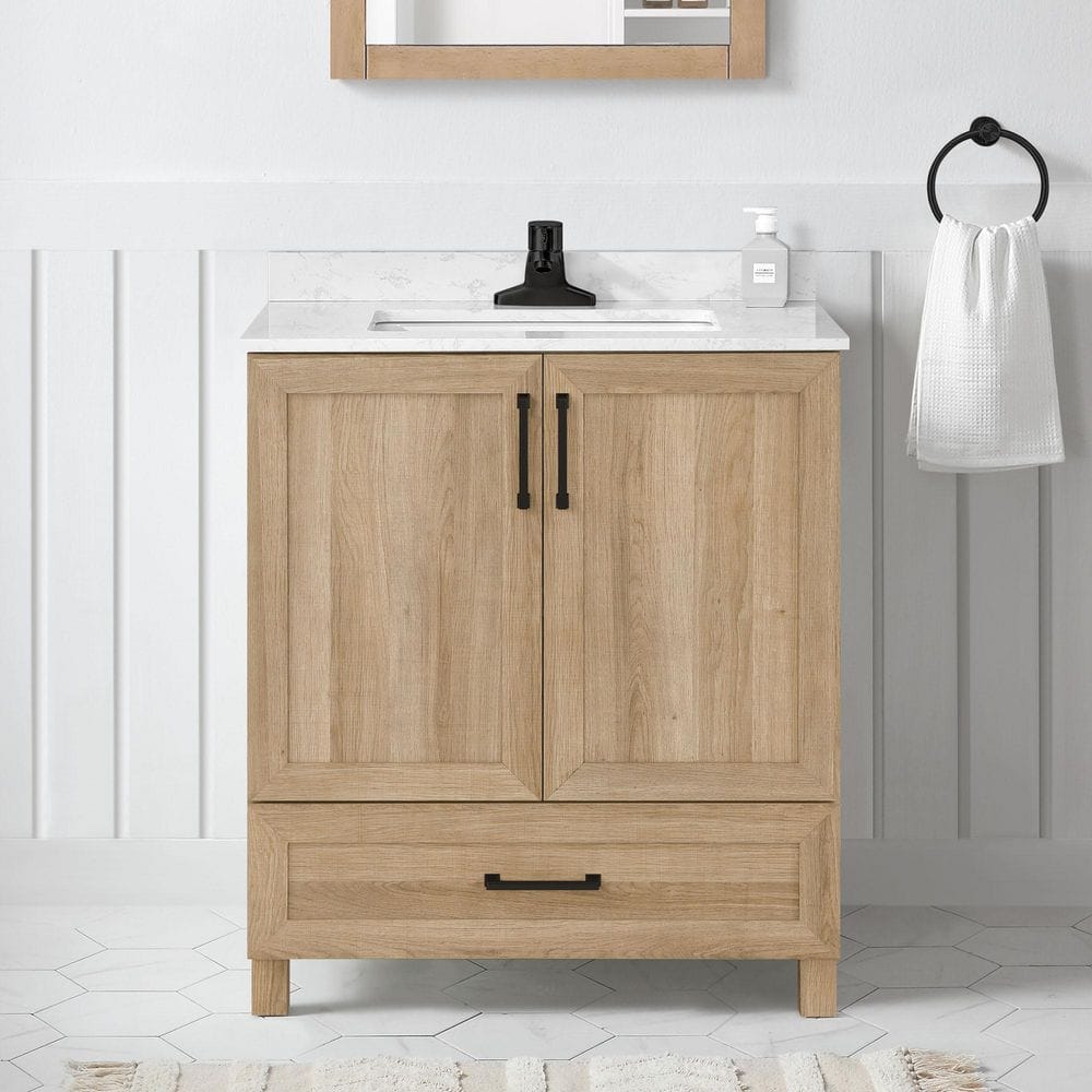 Reviews for Glacier Bay Tobana 30 in. Single Sink Freestanding ...