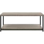 Ameriwood Seneca 42 in. Distressed Gray Oak Large Rectangle Particle ...