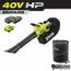 RYOBI 40V HP Brushless 100 MPH 600 CFM Cordless Leaf Blower/Mulcher ...
